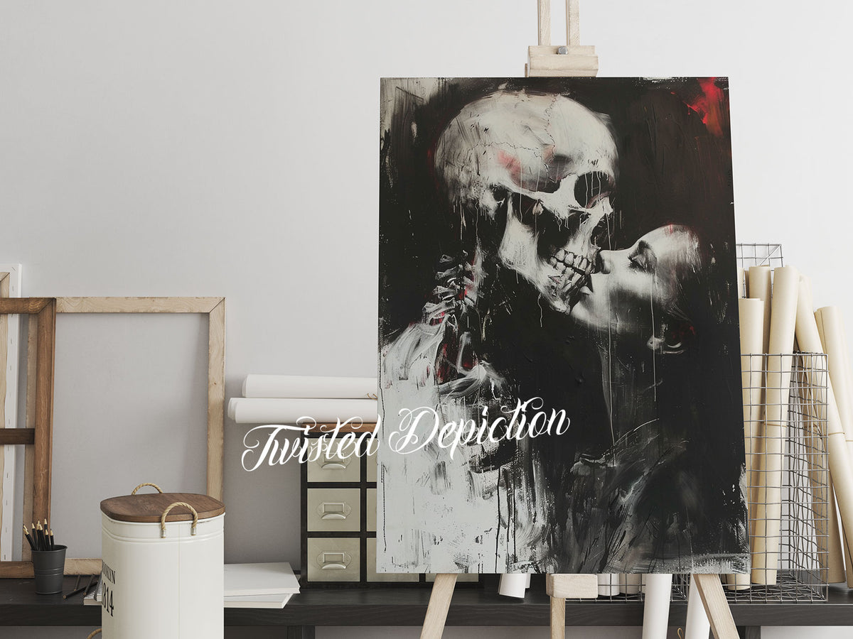 KISS OF DEATH. ONE-OFF ART PIECE – Twisted Depiction