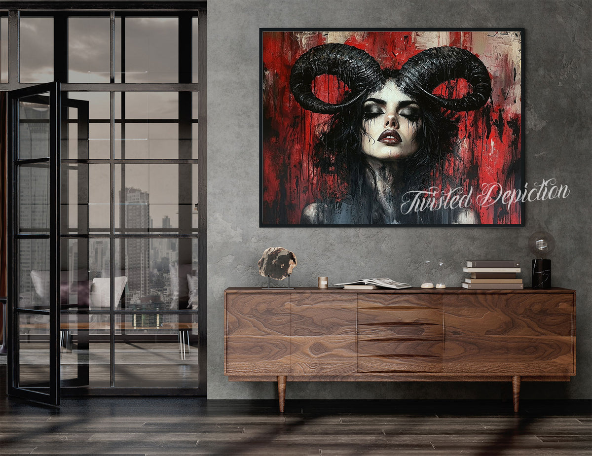 Lady Lucifer Painting – Twisted Depiction