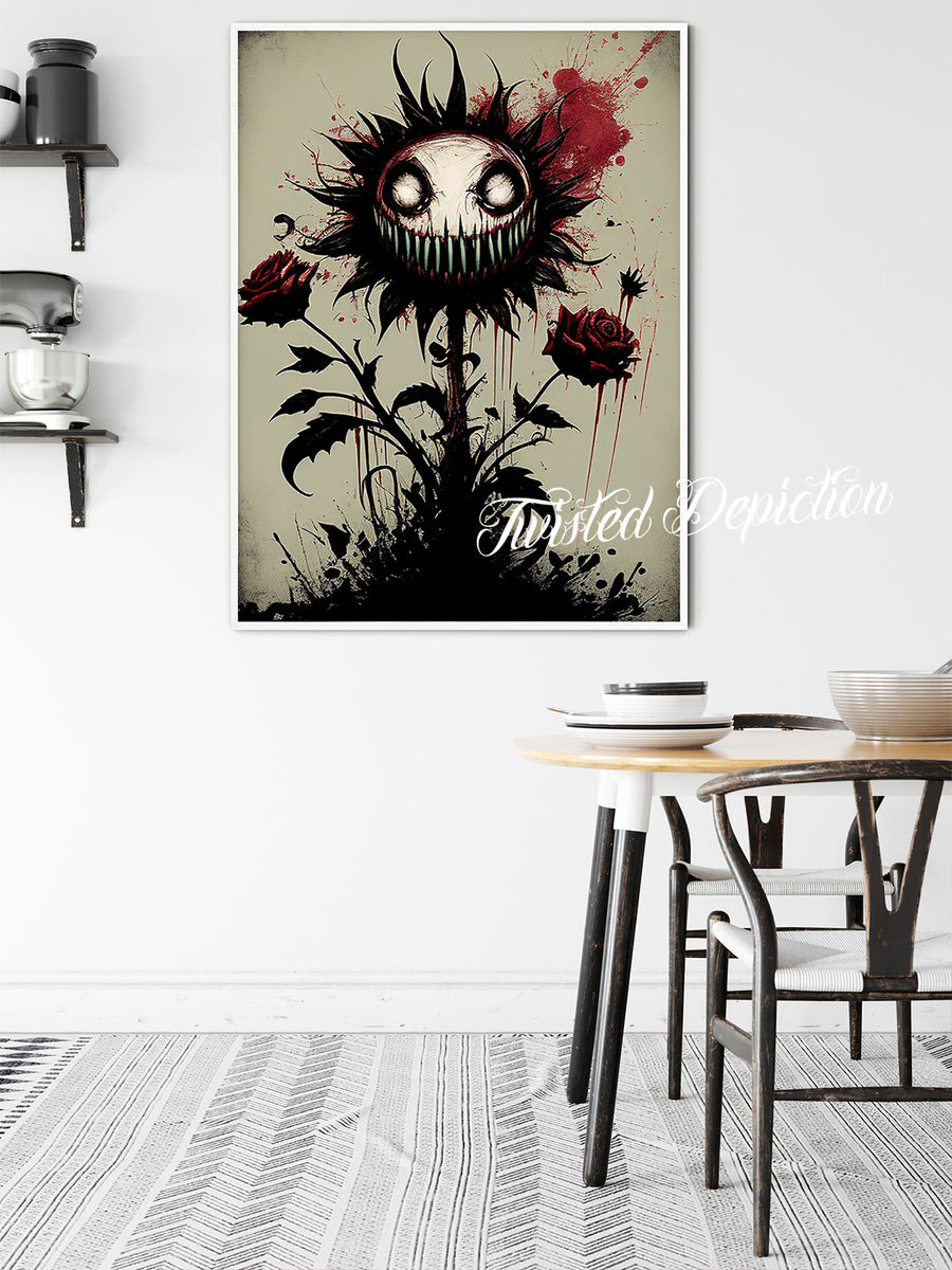 Deadly Rose Flower Art – Twisted Depiction